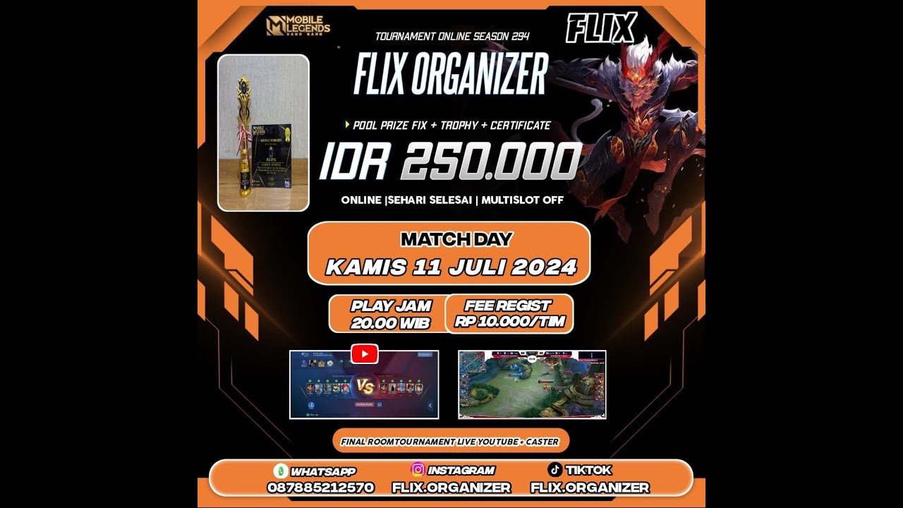 [LIVE] GRAND FINAL FLIX ORGANIZER S294 TRIAL TRIANGEL VS AWB HELL FIRE ...