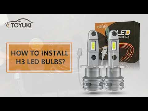 How to Install H3 LED Headlight Bulbs - Toyuki - YouTube