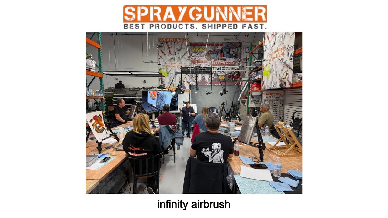 infinity airbrush - SprayGunner - YouTube