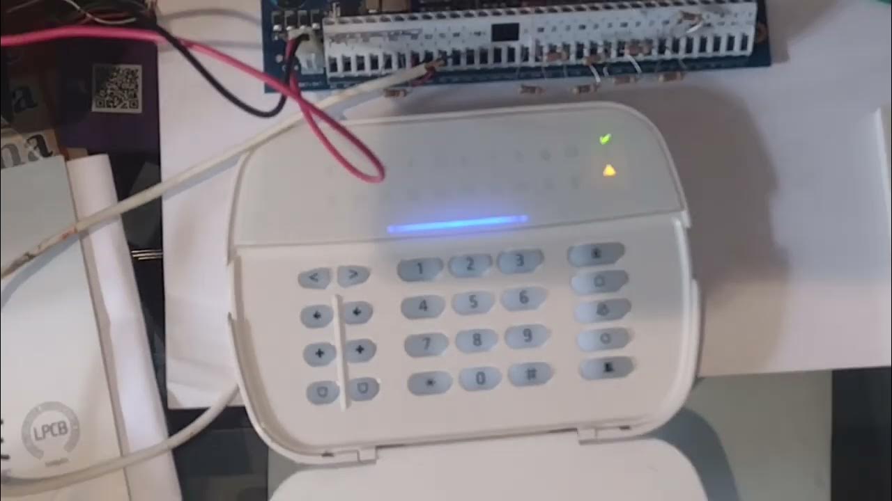 teclado HS2LED panel de alarma DSC Neo - YouTube