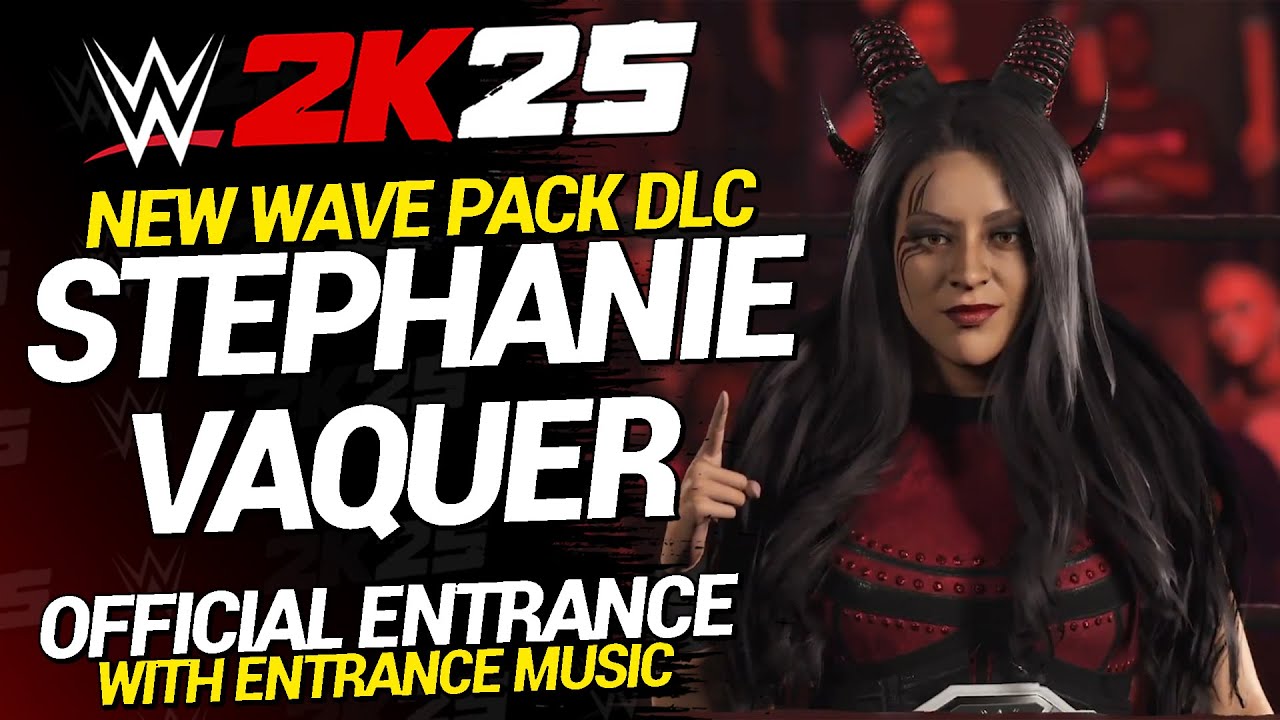 WWE 2K25: (New Wave Pack DLC) Stephanie Vaquer Full Official Entrance ...