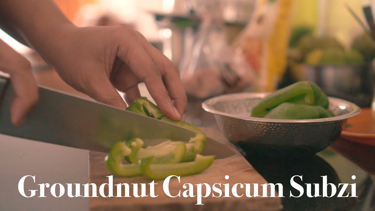 Groundnut Capsicum Subzi / Subji / Sabzi from A Taste of Well-being ...