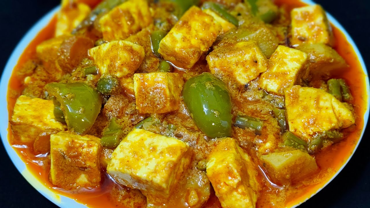 Paneer Shimla Mirch Masala Curry - Easy & Quick Curry For Roti ...