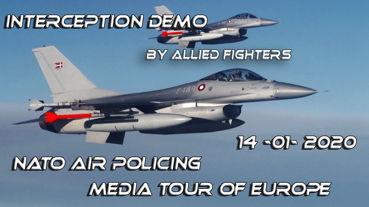 4K UHD Interception Flight by Allied fighters,NATO Air Policing Media ...