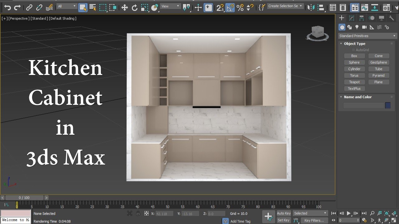 kitchen cabinet in 3ds max | kitchen in 3ds max | create kitchen ...