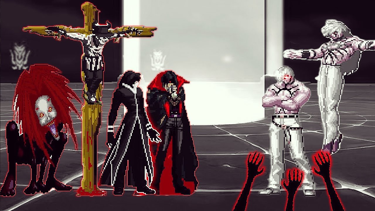 Orochi Iori Yagami AD Vs Horror Team | Mugen Fighters | KOF Mugen - YouTube