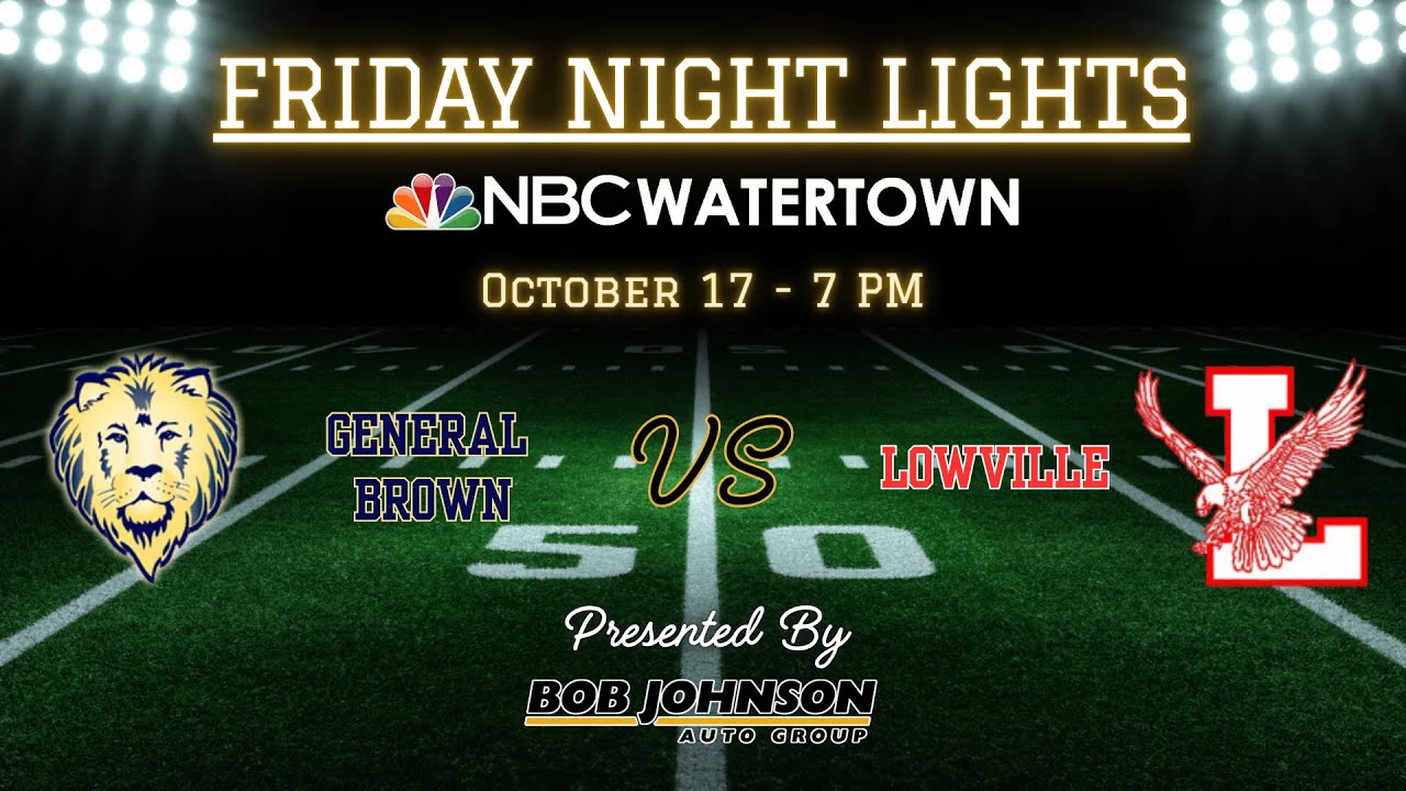 General Brown v Lowville | NBC Watertown HS Football 2025 - YouTube