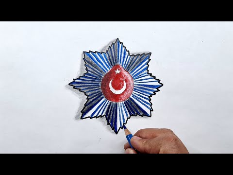 Polis Resmi Çizimi Polis Rozeti Çizimi Polis Nasıl Çizilir