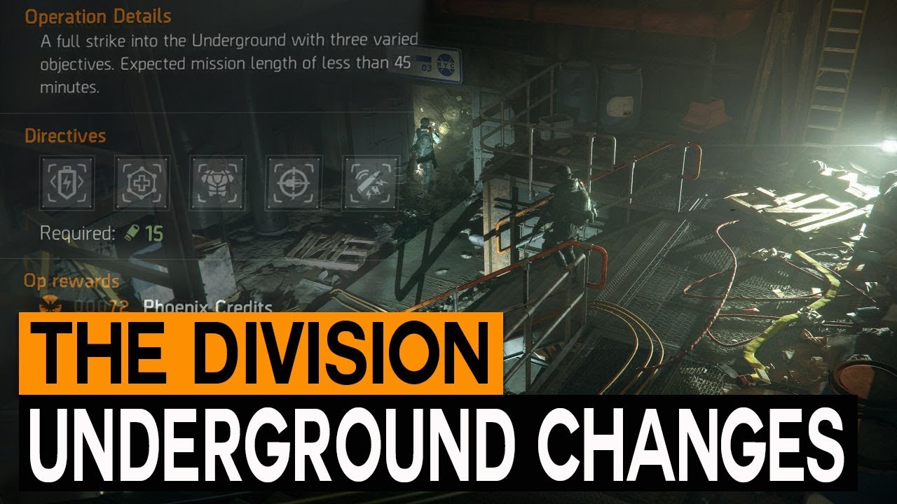The Division | 1.8 Underground Changes - YouTube