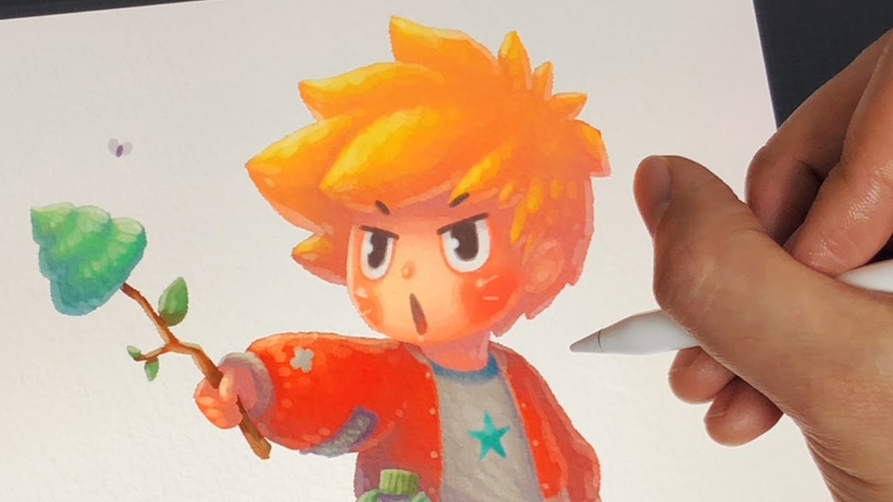 Procreate Little Rascal Character Design Illustration 프로크리에이트 악동 소년 캐릭터 ...