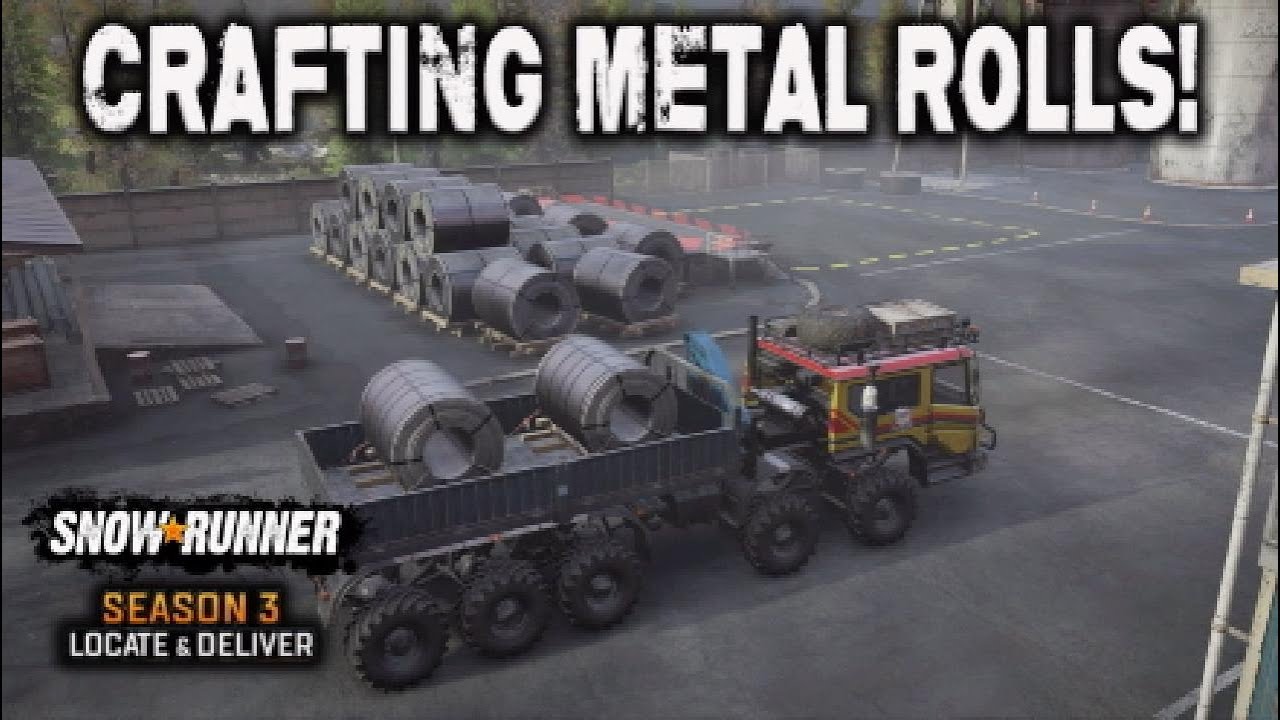 CRAFTING METAL ROLLS| SNOWRUNNER SEASON 3 | PS5 | WISCONSIN GAMEPLAY ...