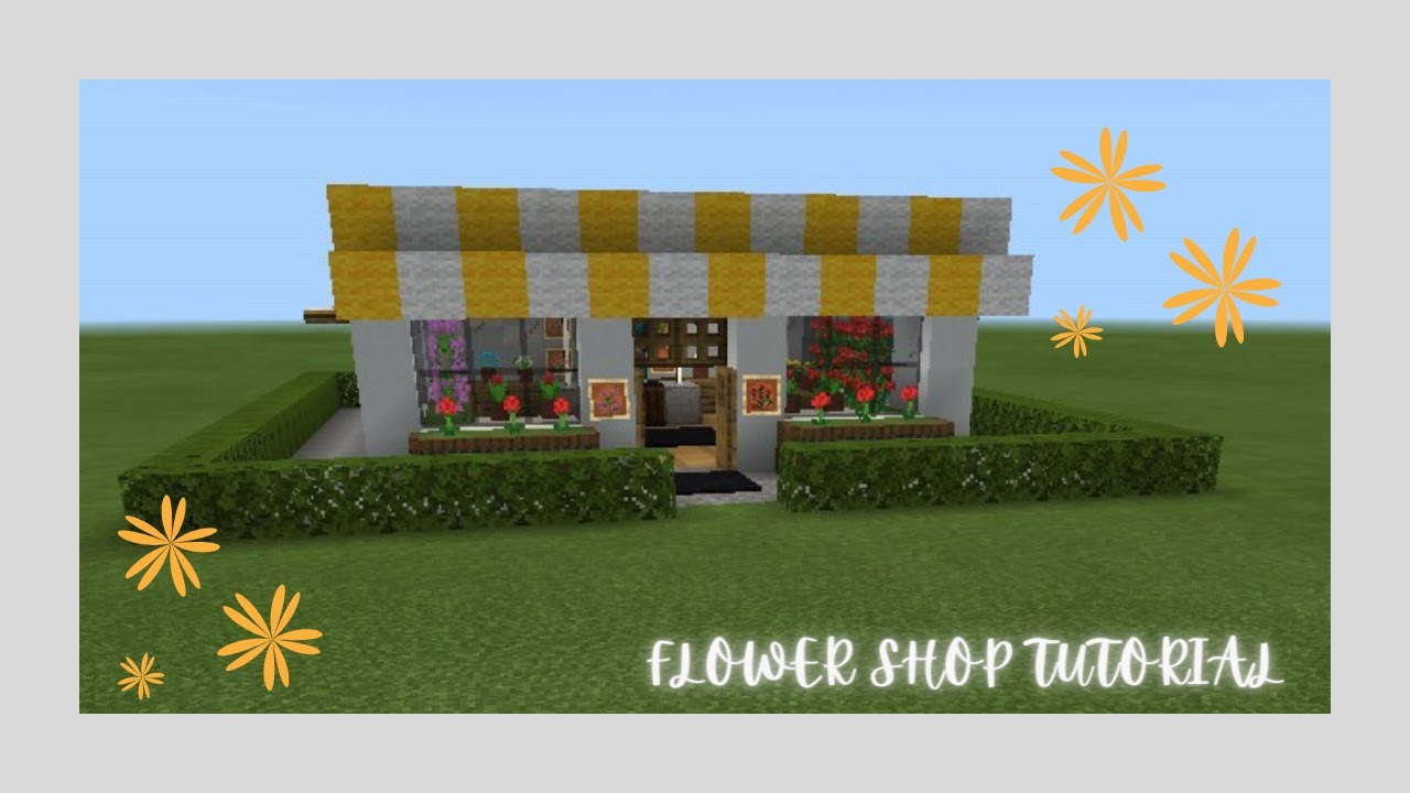How to build a flower shop in Minecraft 💐 - YouTube