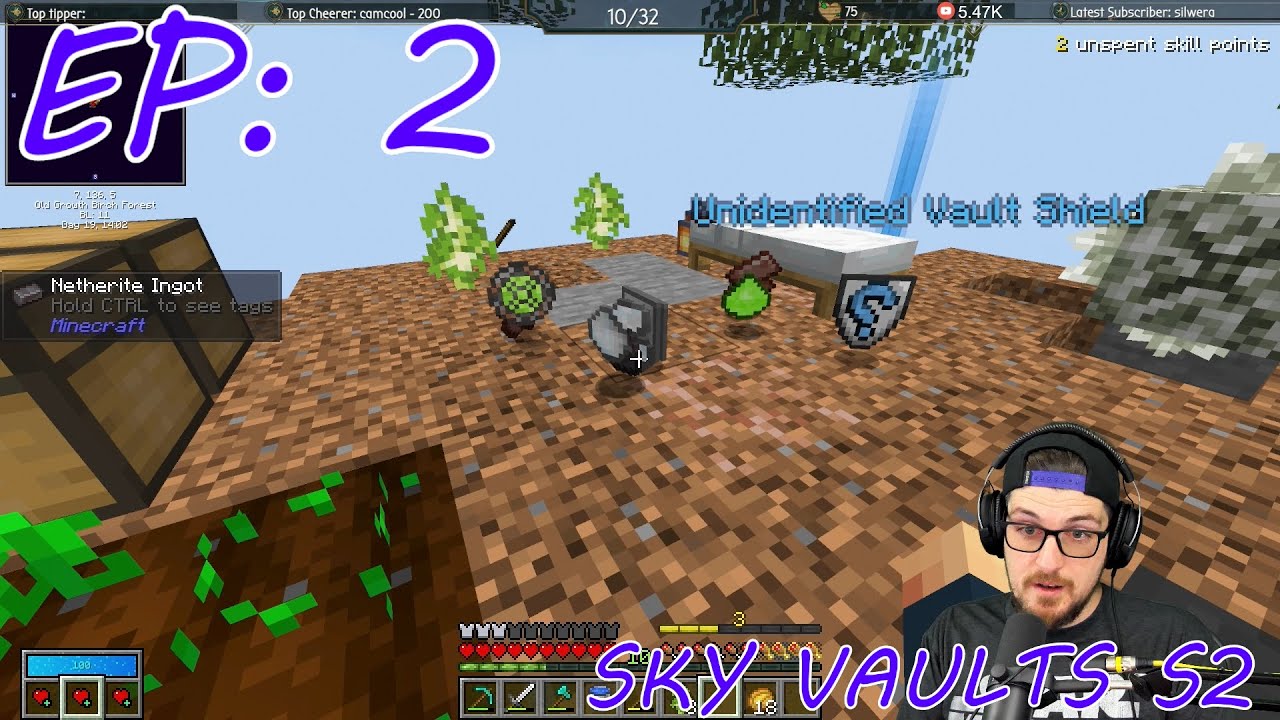 Best Raw Vault Start! Sky Vaults Episode 2 Season 2 Modded Minecraft ...