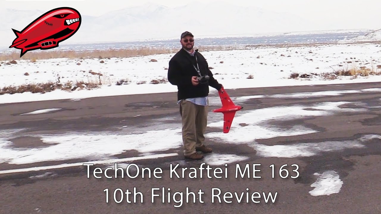 10th Flight review of the TechOne Kraftei Red ME 163 - YouTube