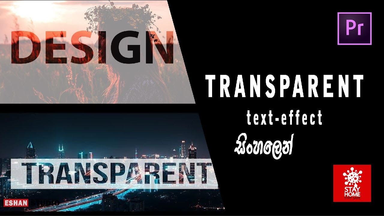 How to create transparent title or text intro in premiere pro_tutorial ...