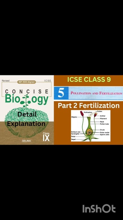 ICSE CLASS 9 | BIOLOGY | CHAPTER 5 | POLLINATION AND FERTILIZATION | PART 2 FERTILIZATION # ...