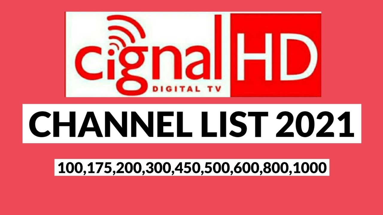 CIGNAL CHANNEL LIST 2021 | PREPAID HD - YouTube