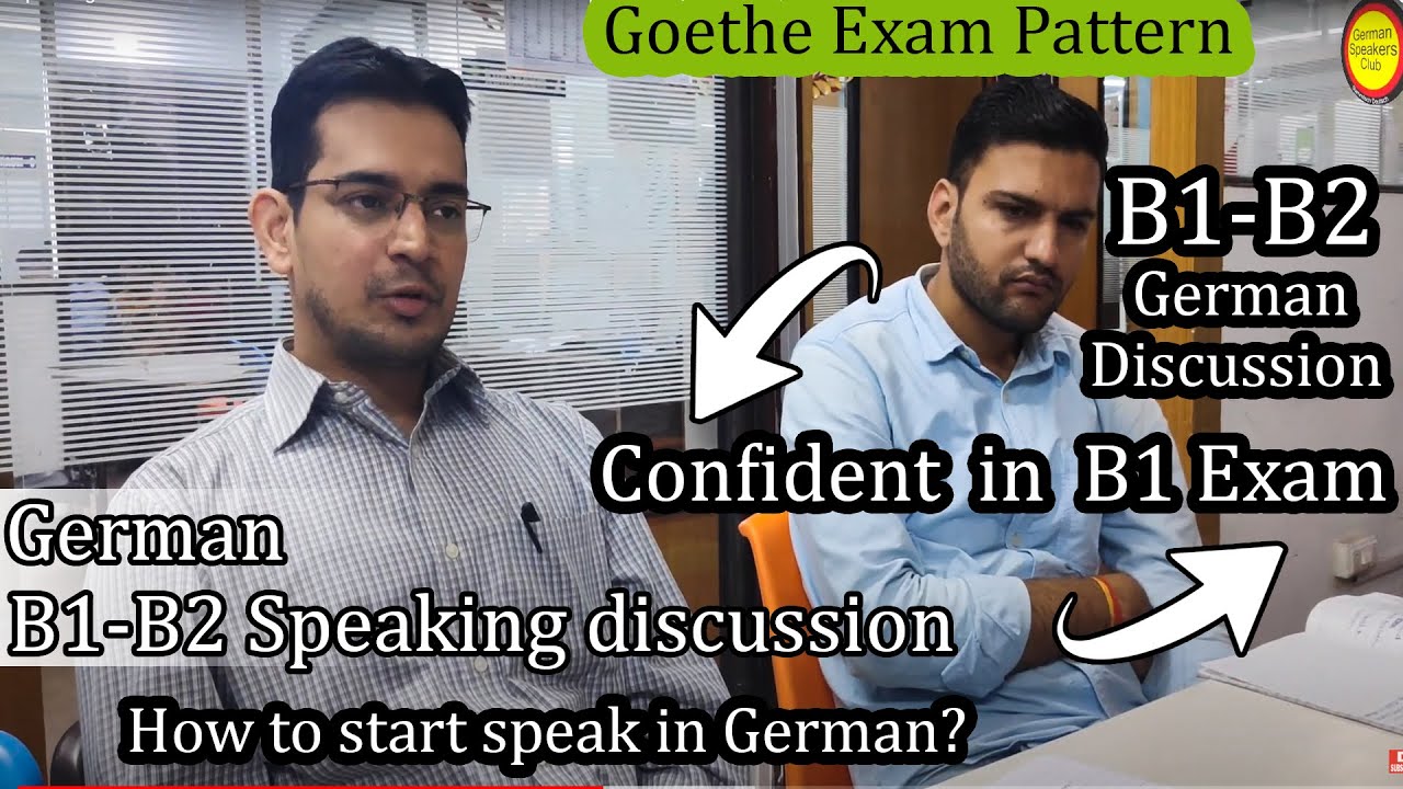 Confident in B1 Exam | How to speak in German | B1-B2 Speaking ...