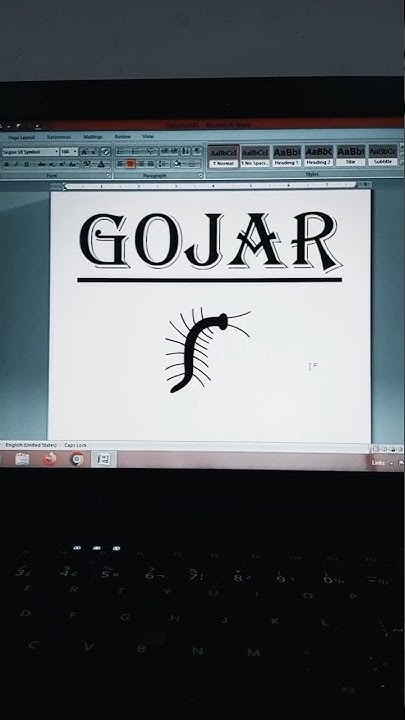 Gojar ka symbol kaise banaye Ms word#viral#shortcut#trending#new#symbol ...