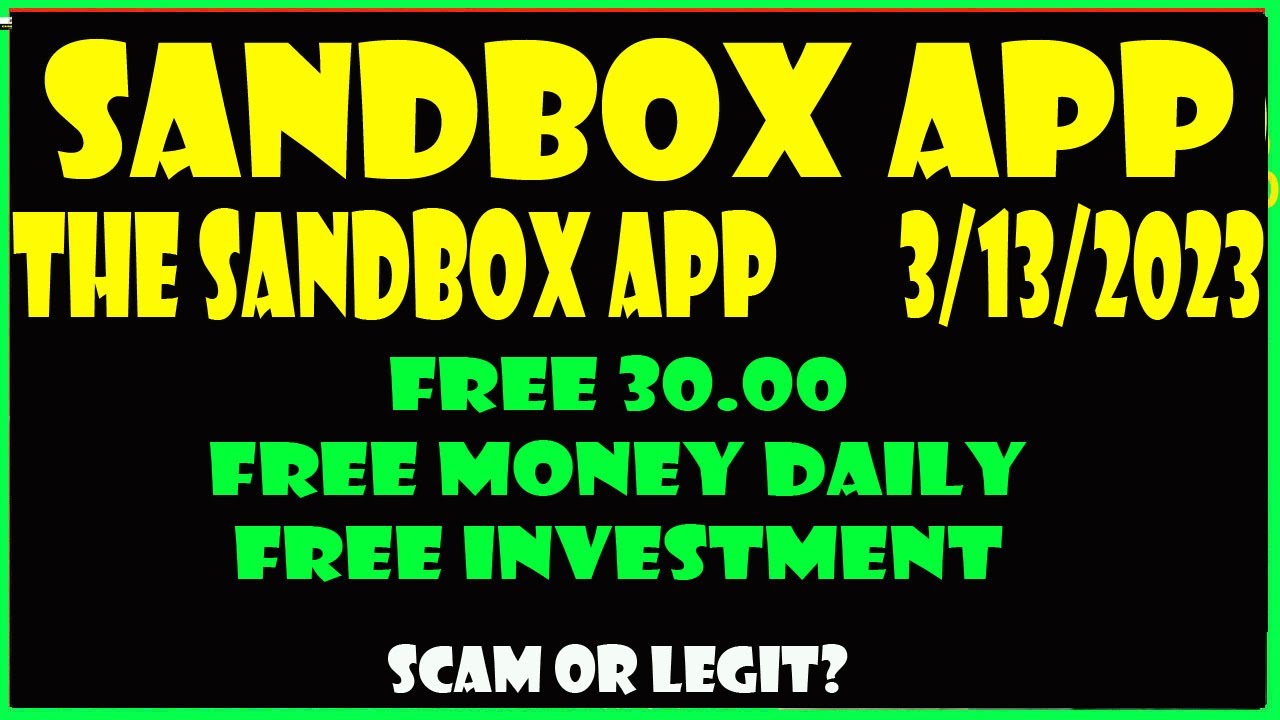 THE SANDBOX | SANDBOX | THE SANDBOX APP | SANDBOX APP | THE SANDBOX ...