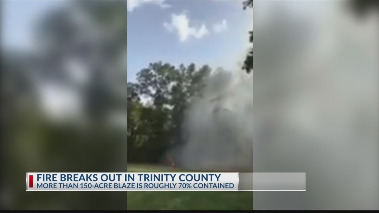 Crews battling nearly 200-acre fire in Trinity County - YouTube