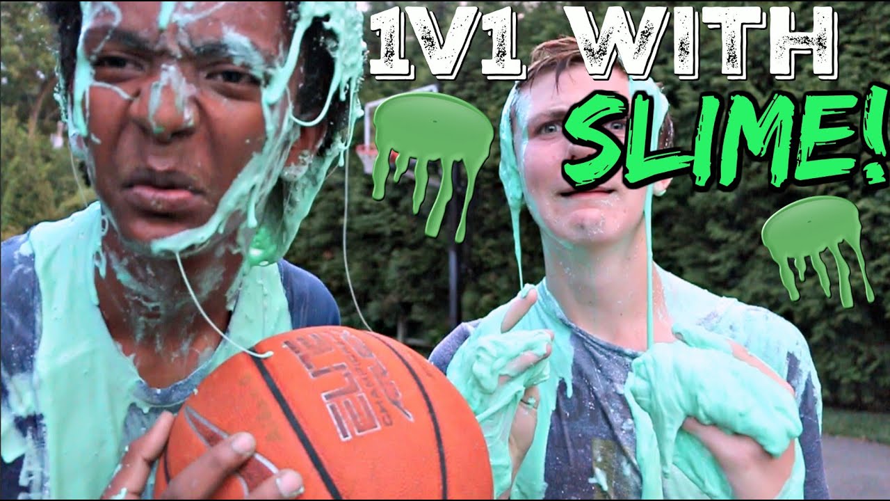 1 ON 1 BASKETBALL WITH SLIME! - YouTube