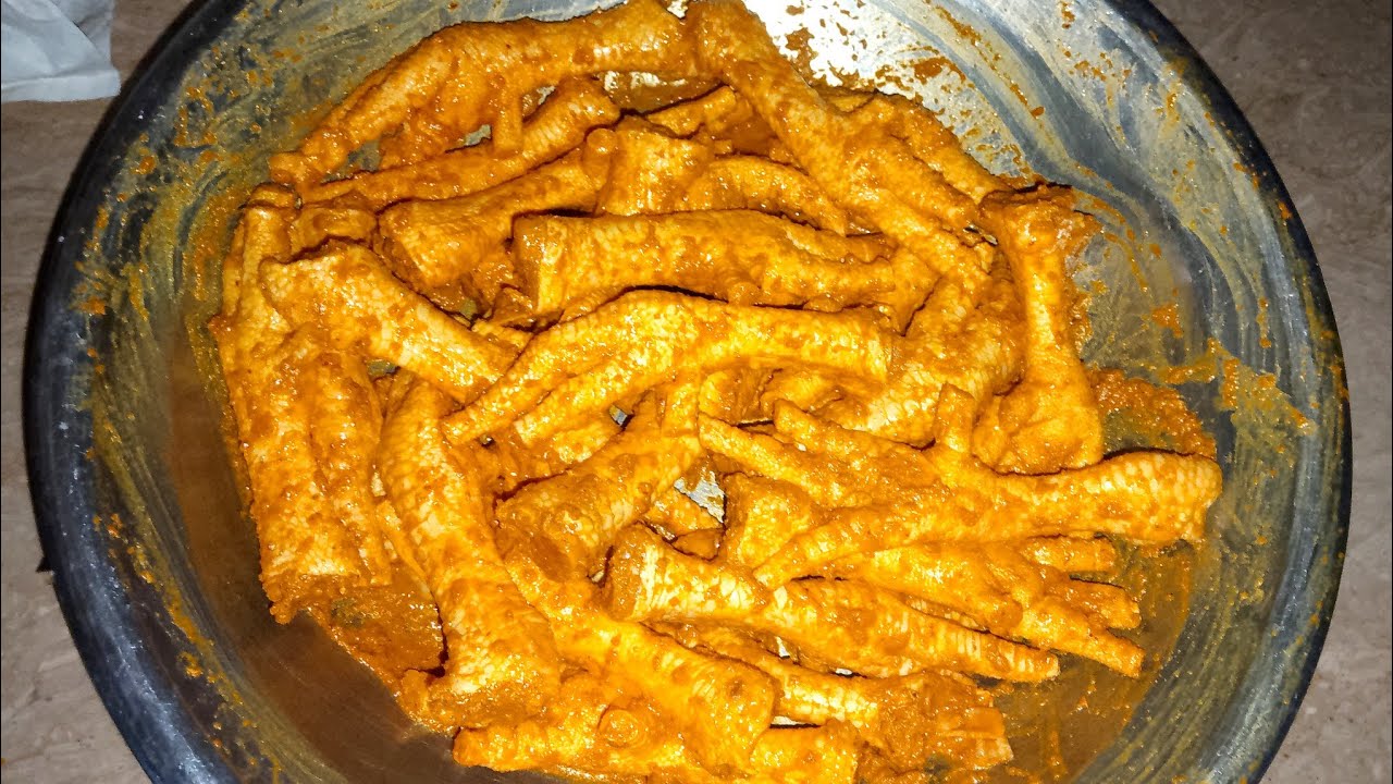 Deep fried chicken feet | crispy chicken feet recipe / chicken leg ...