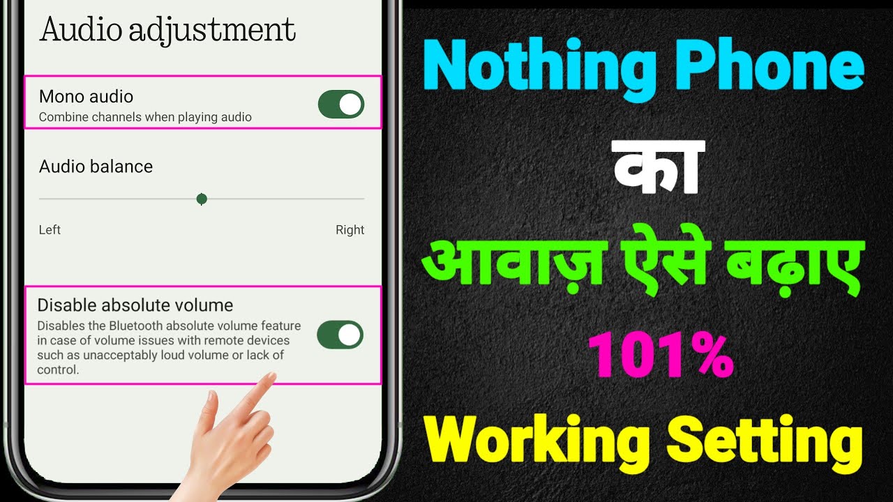 Nothing Phone Sound Problem | How to Increase Sound in Nothing Phone ...