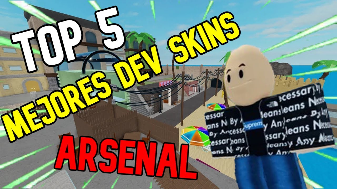 TOP 5 MEJORES DEV SKINS DE ARSENAL (Roblox Arsenal) - YouTube