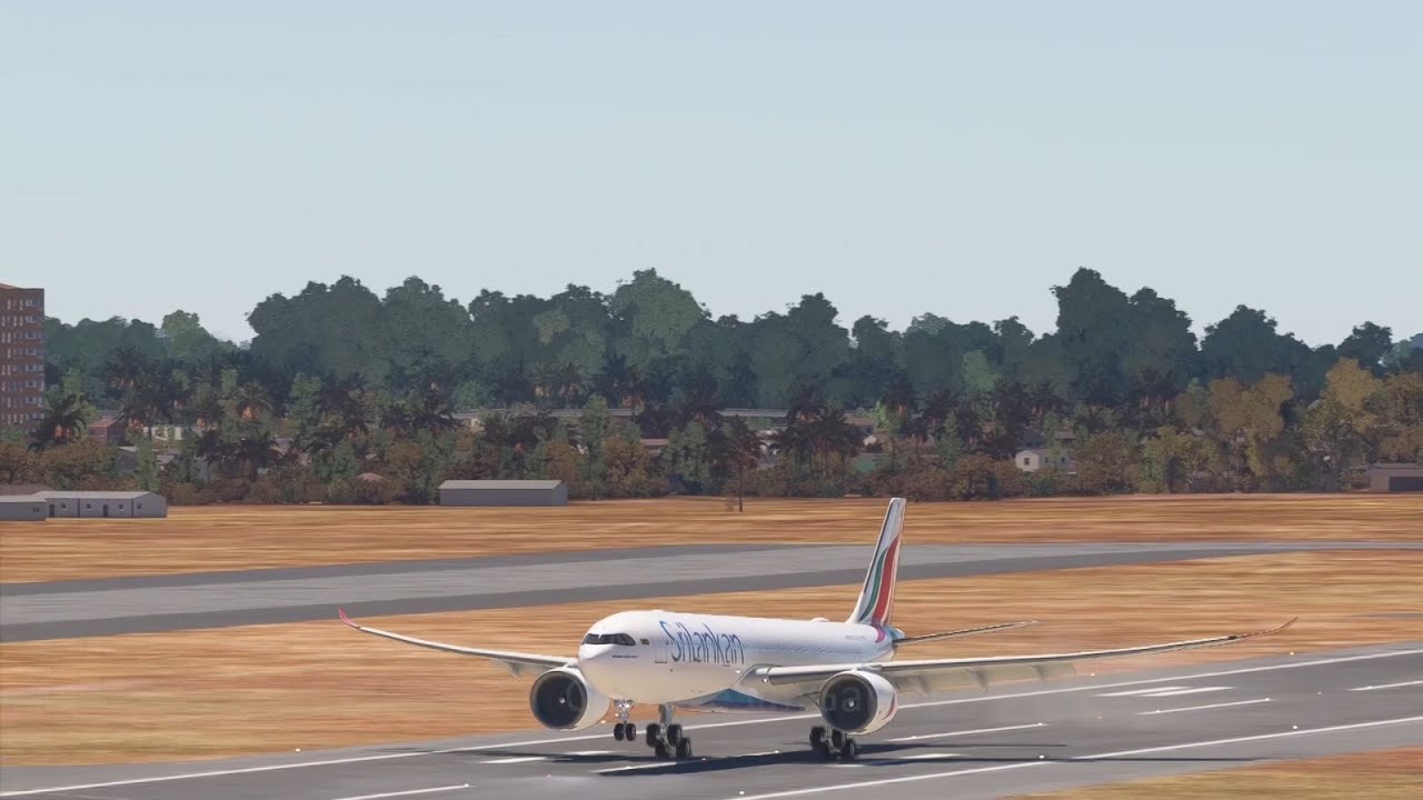 Landing at Bandaranaike Intl Colombo (VCBI) in Sri Lankan A330neo ...