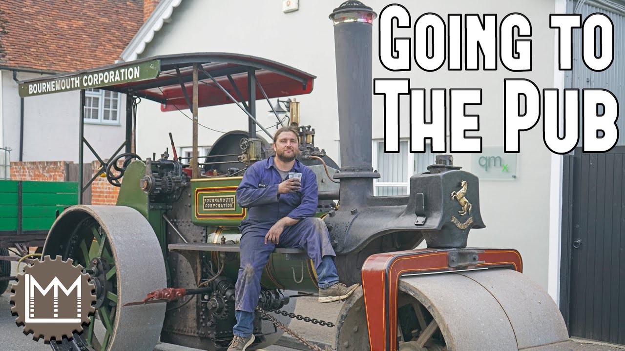 Rolling down to the Pub - LMM Drives Episode 39 - Aveling Steam Roller! - YouTube
