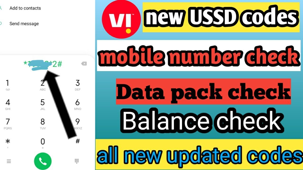Vi new operator all USSD codes | vi check mobile no , check data ...