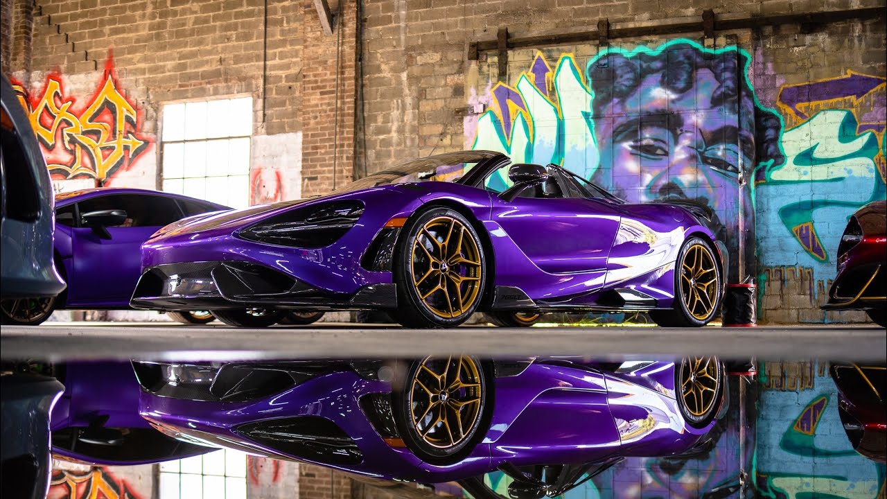 Mclaren 765LT MSO 1-of-1 Purple and Gold Perfection + EDM Music and a ...