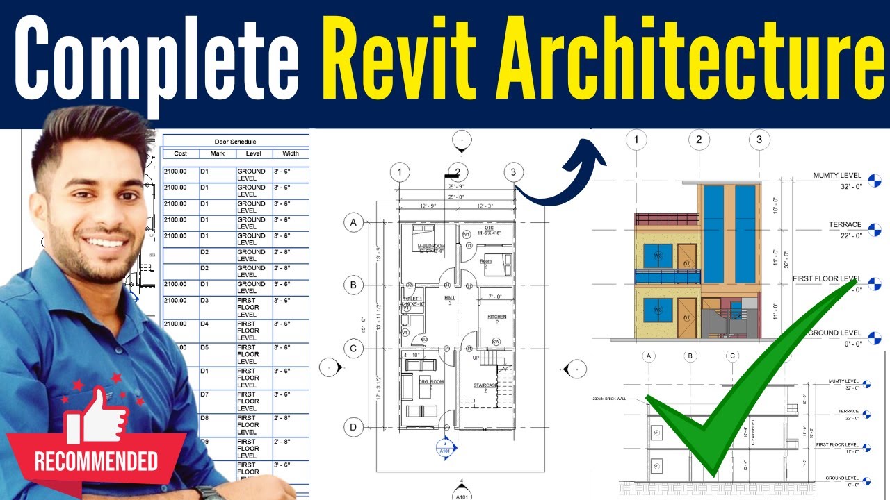 Complete House Project in Revit Architecture - YouTube