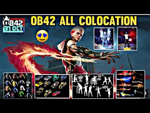 OB42 ALL' COLORATION FREE FIRE | OB42 ALL NEW ITEMS IN FREE FIRE | FREE ...