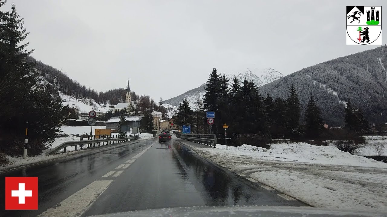 DRIVING IN SWITSERLAND 🇨🇭: OFENPASS WINTER DRIVE - YouTube