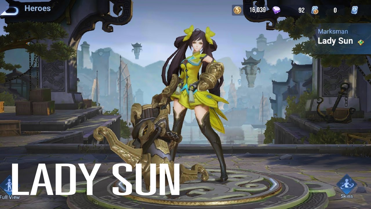 HOK LADY SUN 12KILL SOLO RANK PLATINUM - YouTube