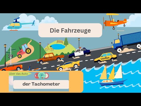 Vehicles and traffic - vocabulary in German 🇩🇪