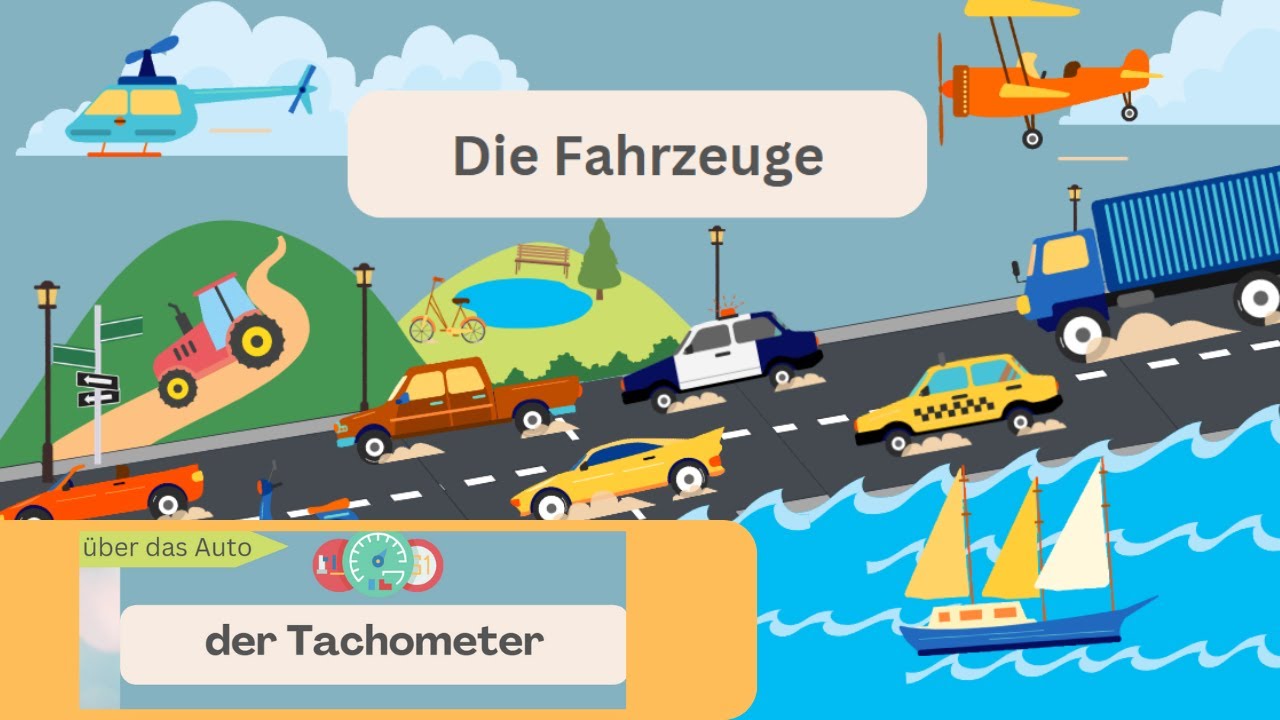 Vehicles and traffic - vocabulary in German 🇩🇪 - YouTube