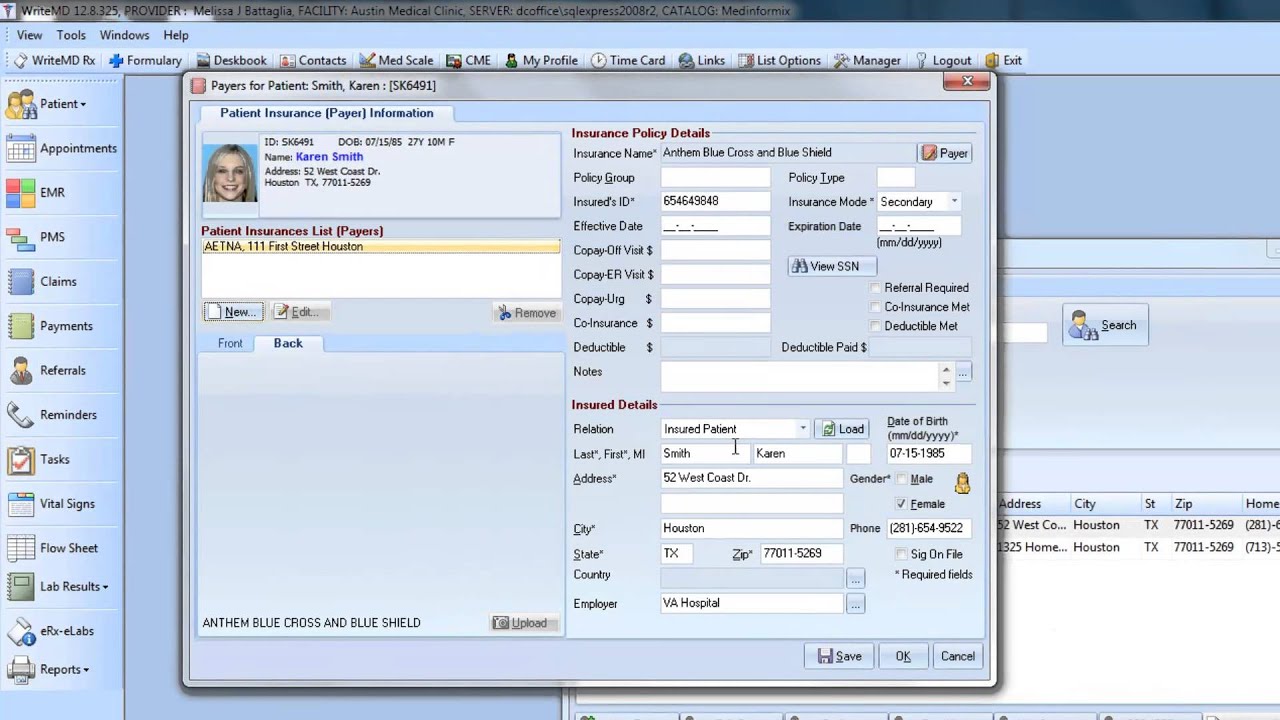 Edit Insurance and Add Secondary Insurance TUTORIAL - YouTube