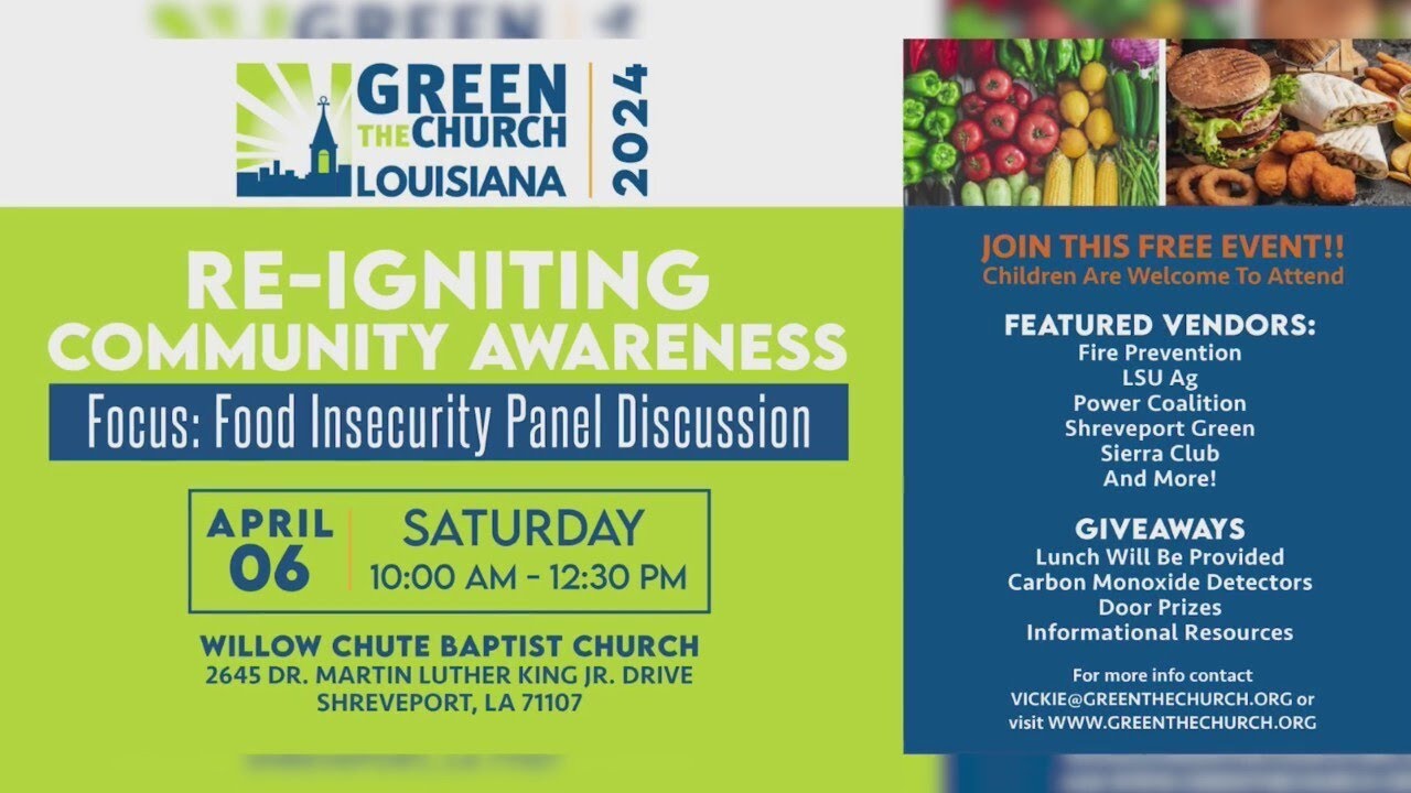 Green the Church food insecurity awareness event - YouTube