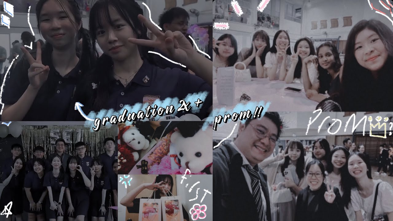 2k23 PROM NIGHT 🪩 + GRADUATION DAY 2x 🎓 || #vlog 🇸🇬 #promnight # ...
