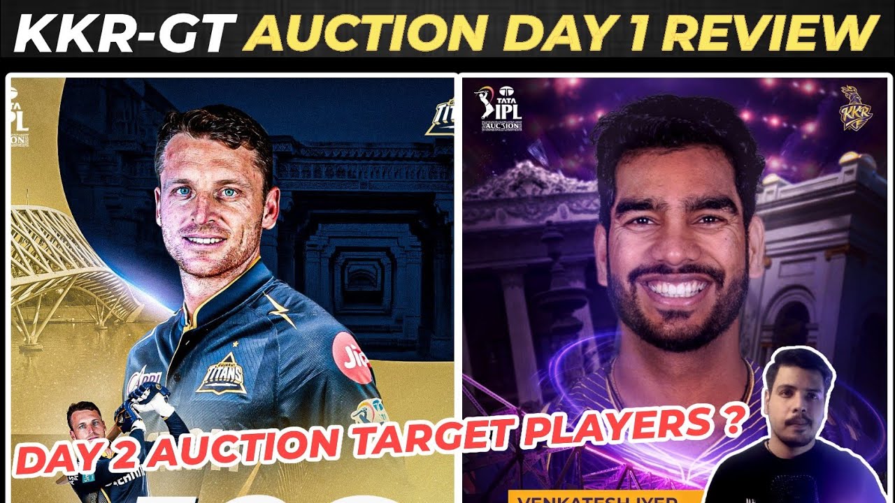 KKR & Gujarat Titans IPL Auction Day 1 Review | KKR Auction | GT ...