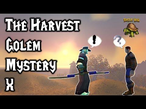 The Harvest Golem Mystery X - Turtle Wow Quest - YouTube