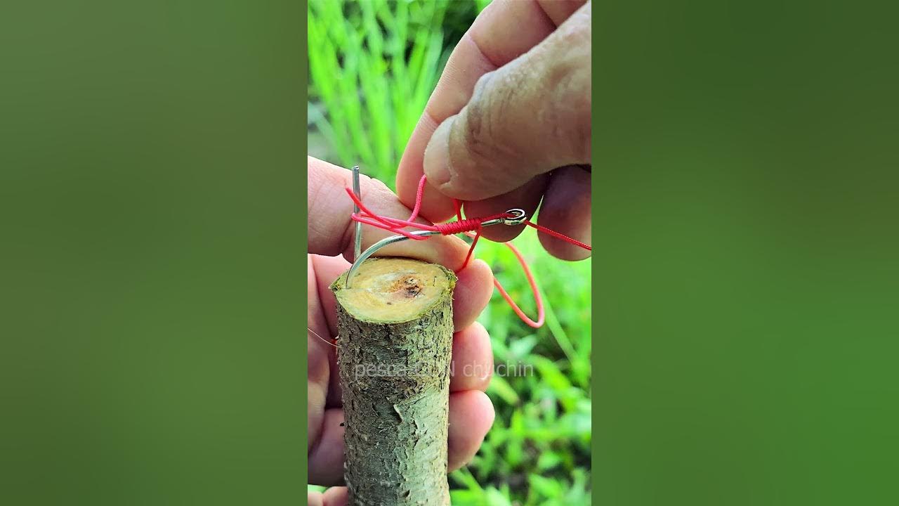 Ata asi tus anzuelos de pesca con este nudo perfecto , los mejores 'NUDOS' de la pesca. - YouTube