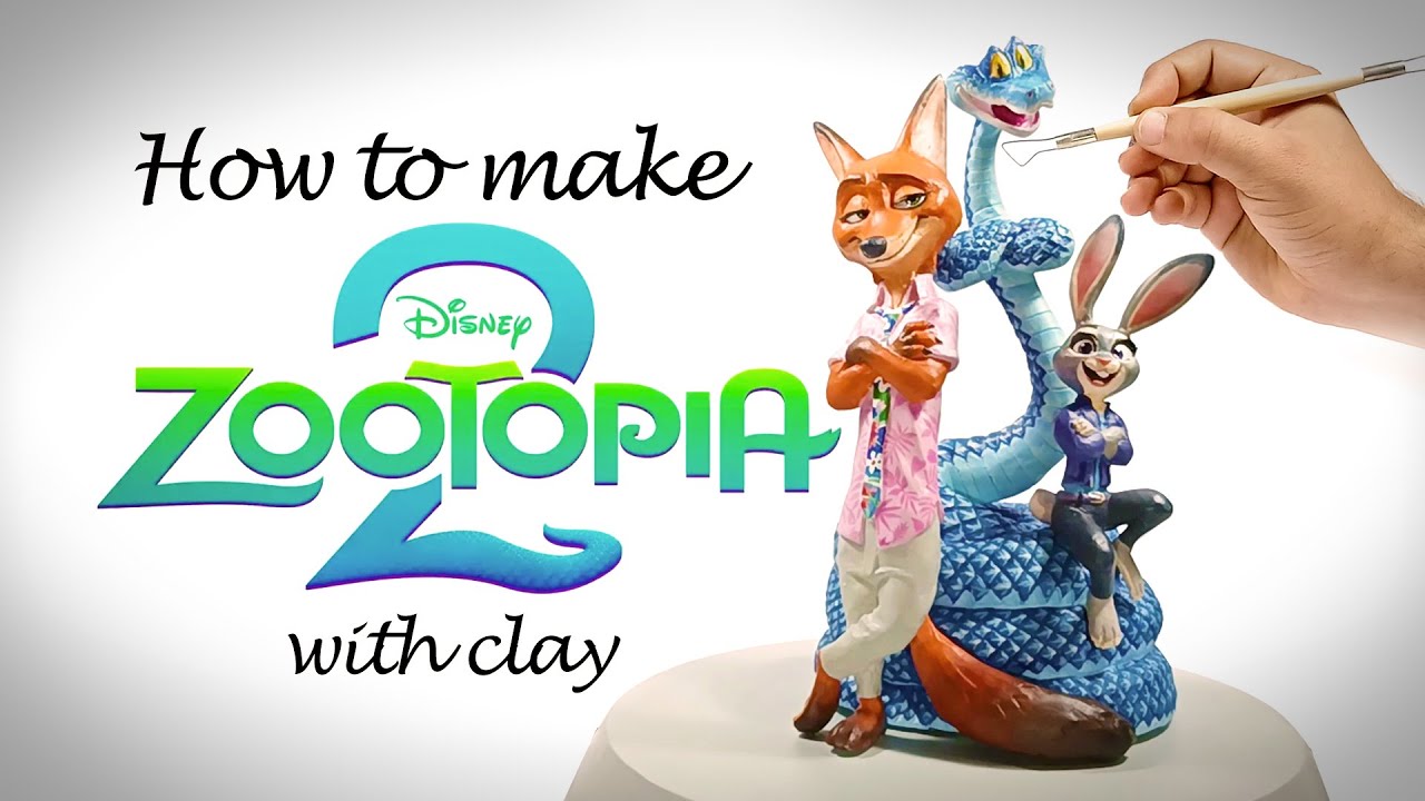 Zootopia2 characters, Making Judy, Nick and Gray with Clay. #zootopia # ...