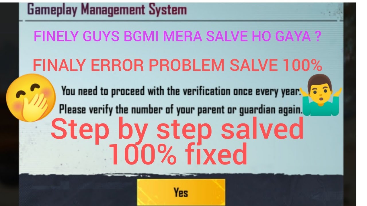 You Need To Proceed With the verifycation once every year . Please ...