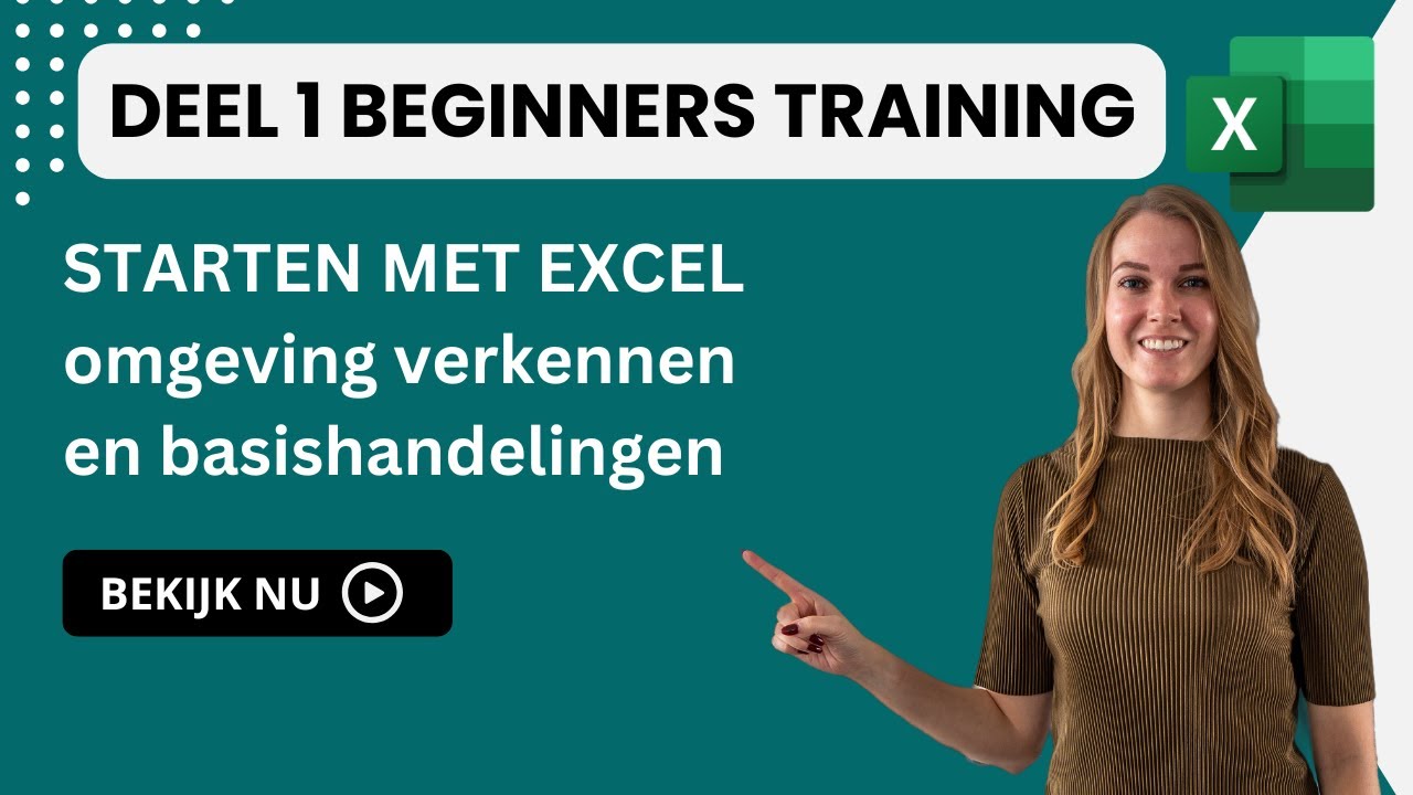 Excel voor beginners (deel 1) 💚 - YouTube