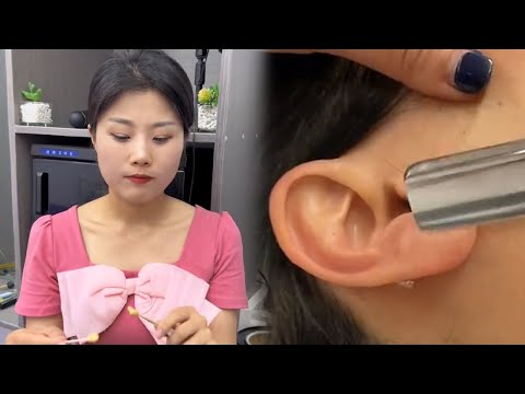 💈ASMR Rare Razor|Beautiful master shaving beautiful female customer, the sound makes people drowsy!