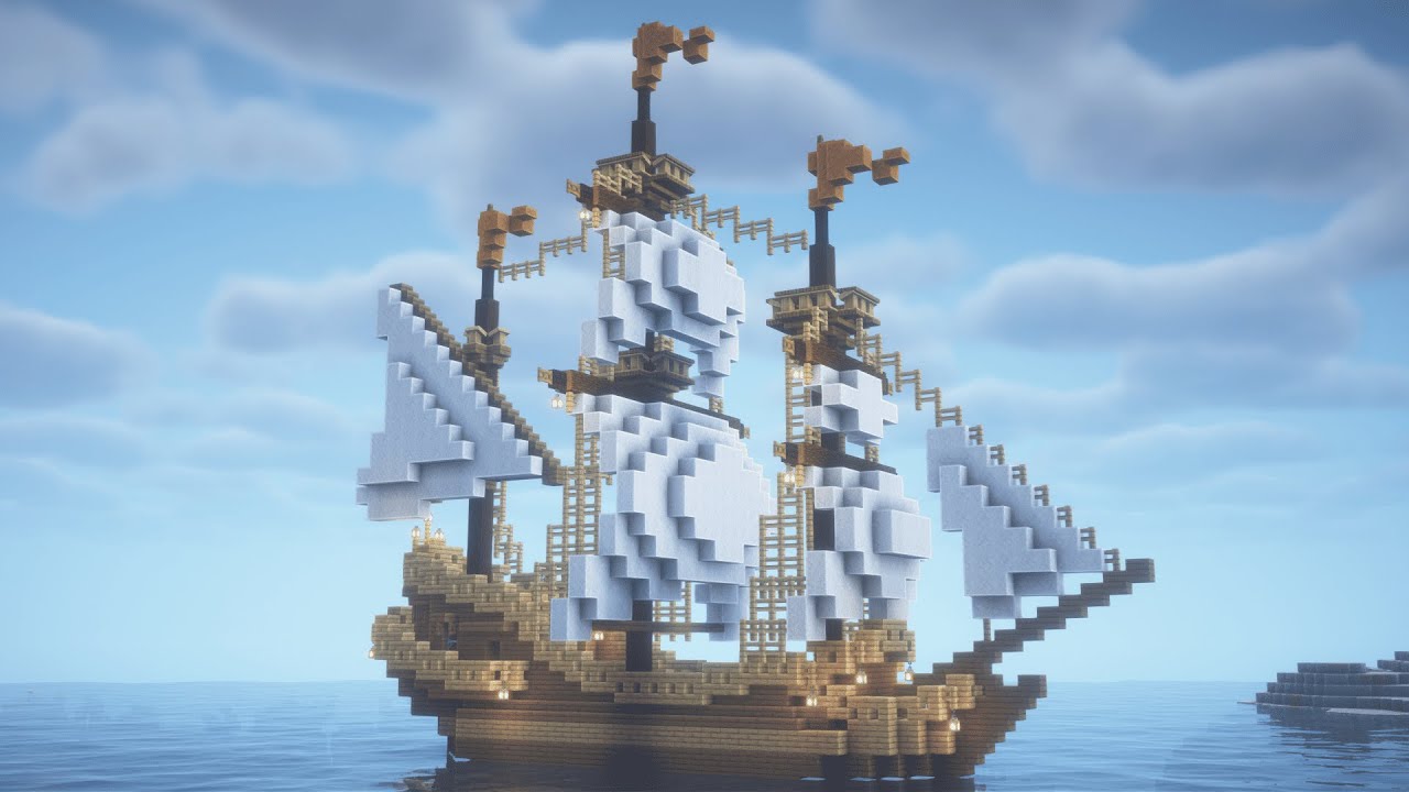 Minecraft: How to build a Medieval Ship | Minecraft Tutorial - YouTube